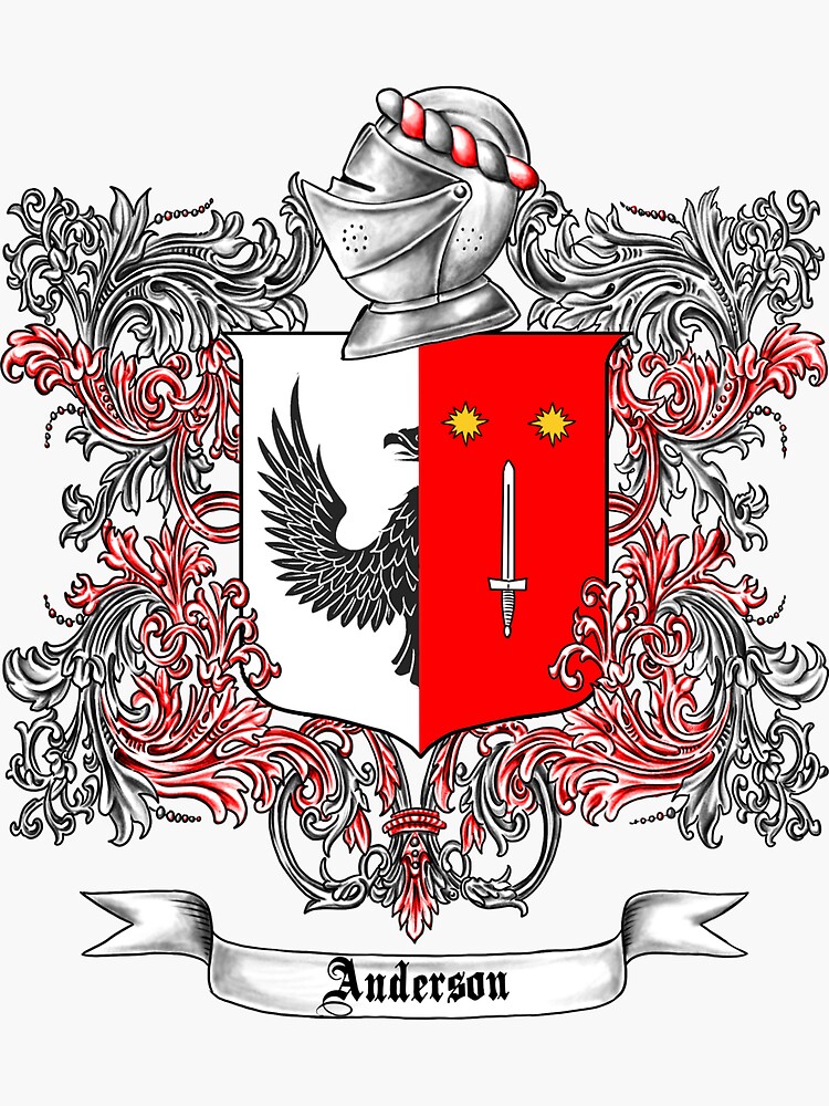 "Anderson Family Crest 3" Sticker for Sale by atomicblizzard | Redbubble