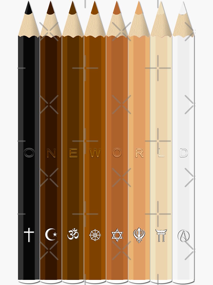 "One World" Sticker for Sale by BlueShift | Redbubble