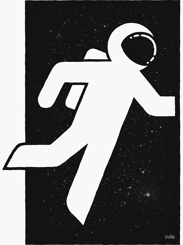 "Space exit" Sticker for Sale by zula | Redbubble