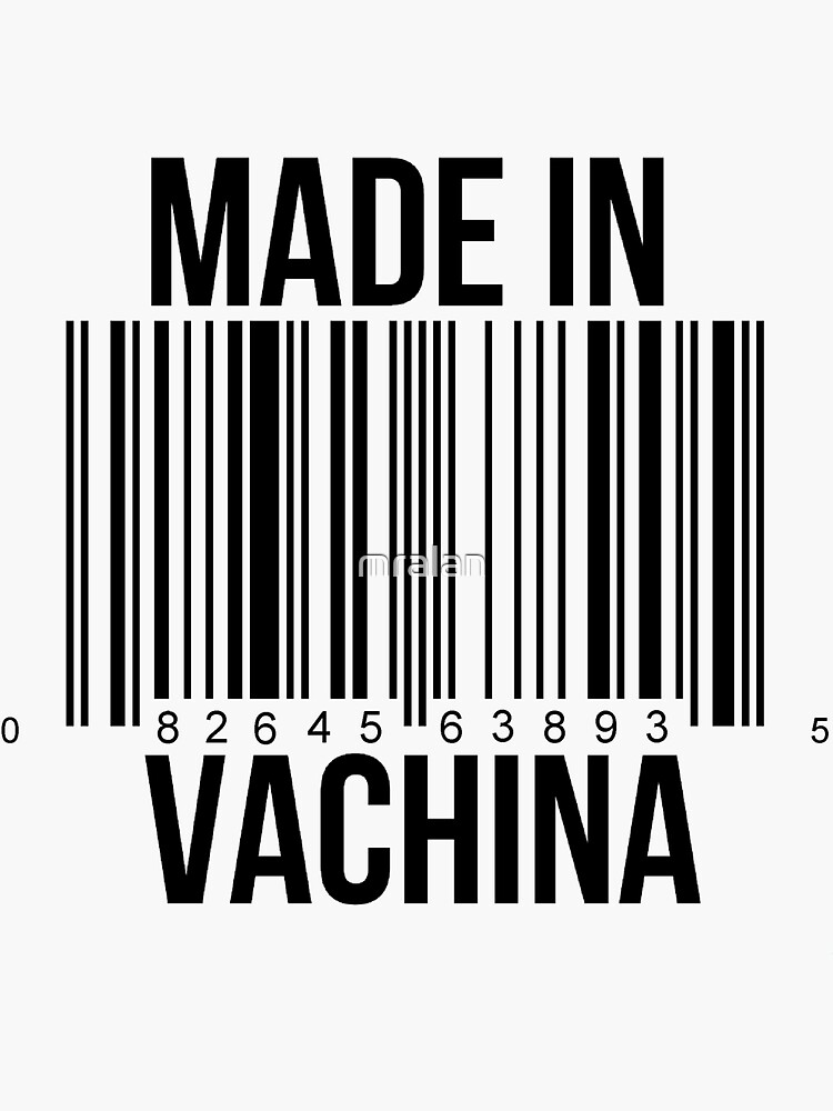"Made In Vachina" Sticker for Sale by mralan | Redbubble