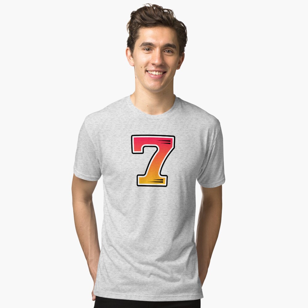 "Lucky Number Seven" Sticker for Sale by C-N-Designs | Redbubble