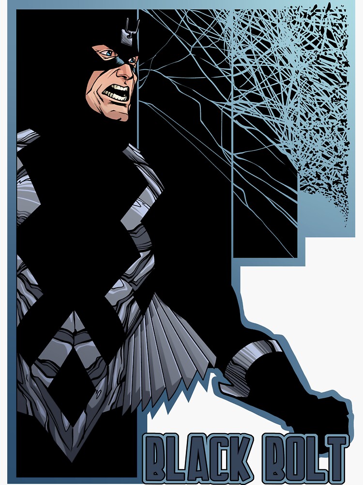 "Black Bolt" Sticker for Sale by dlxartist | Redbubble
