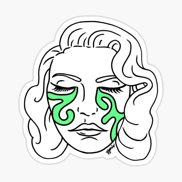 "Crying Goop" Sticker for Sale by samsamis | Redbubble