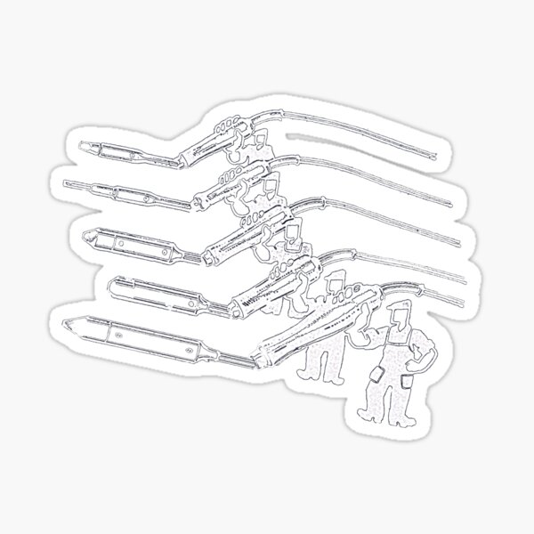 "Soldering Irons #2 (Up Yours)" Sticker by CircaWhat | Redbubble