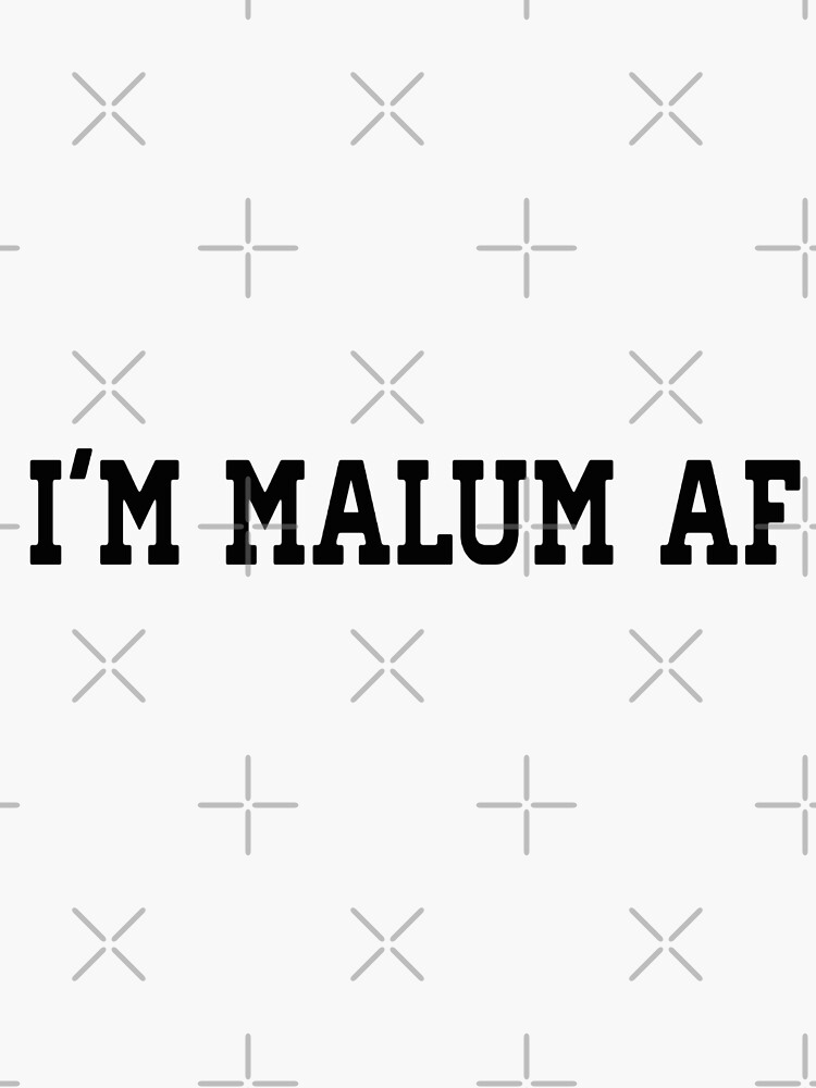 "Malum Af" Sticker by Band-Prints | Redbubble