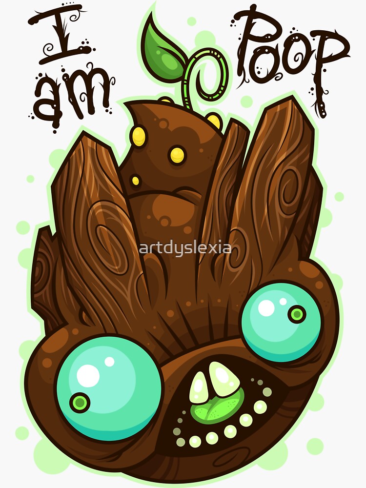 "I Am Poop" Sticker by artdyslexia | Redbubble