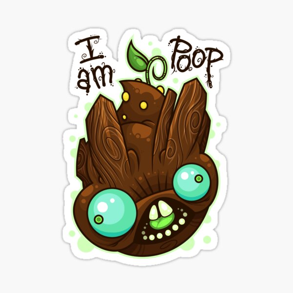 "I Am Poop" Sticker by artdyslexia | Redbubble