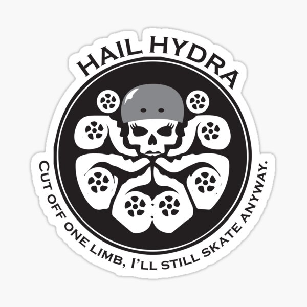 "Hydra Trophy White" Sticker by randomkige | Redbubble