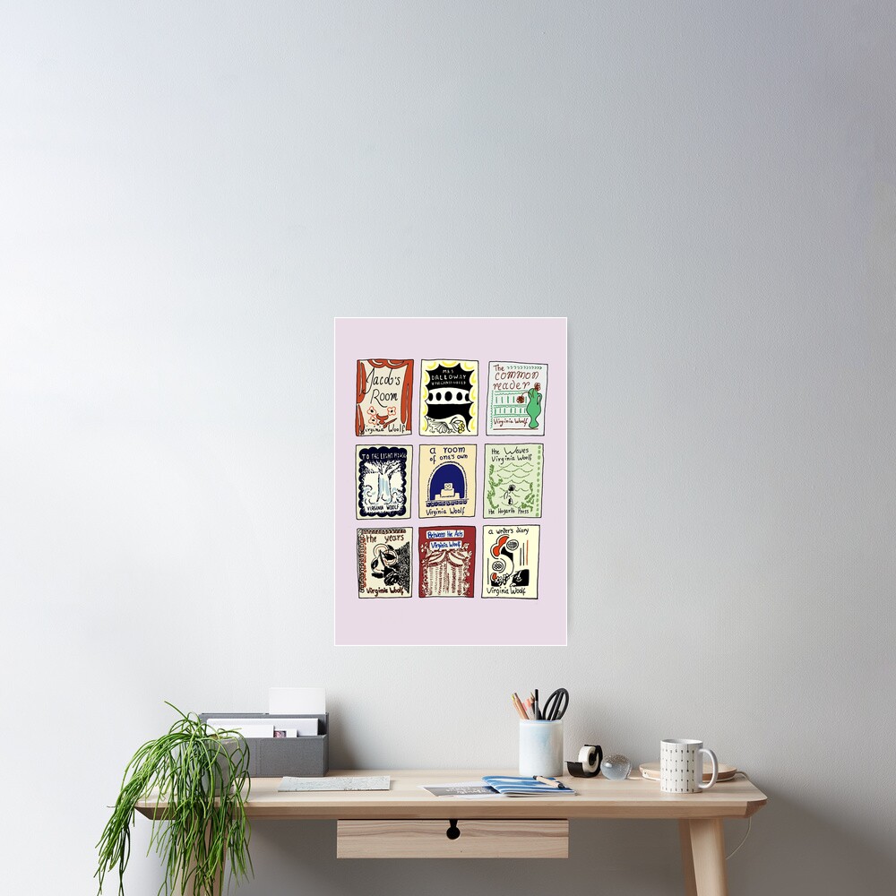 "Virginia Woolf Book Covers" Poster for Sale by rapunzette | Redbubble