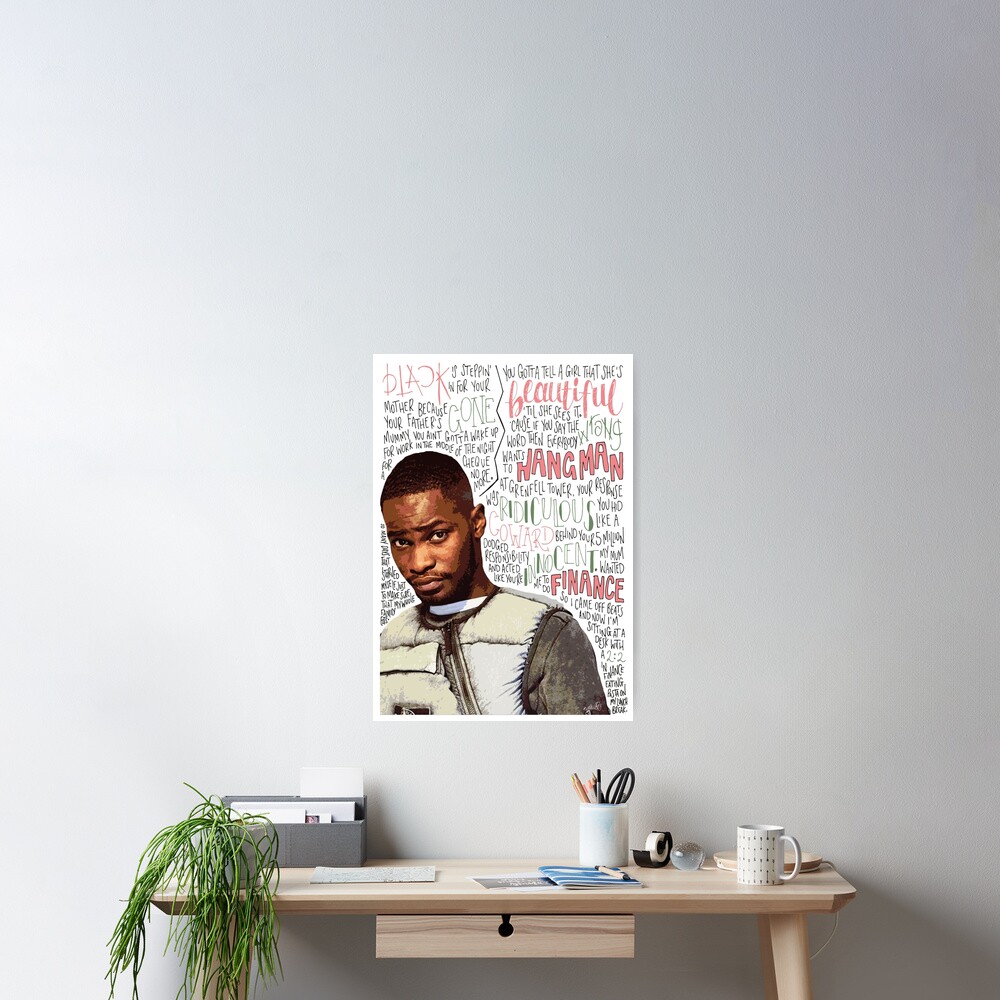 "Dave the rapper" Poster for Sale by Naomillustrates | Redbubble