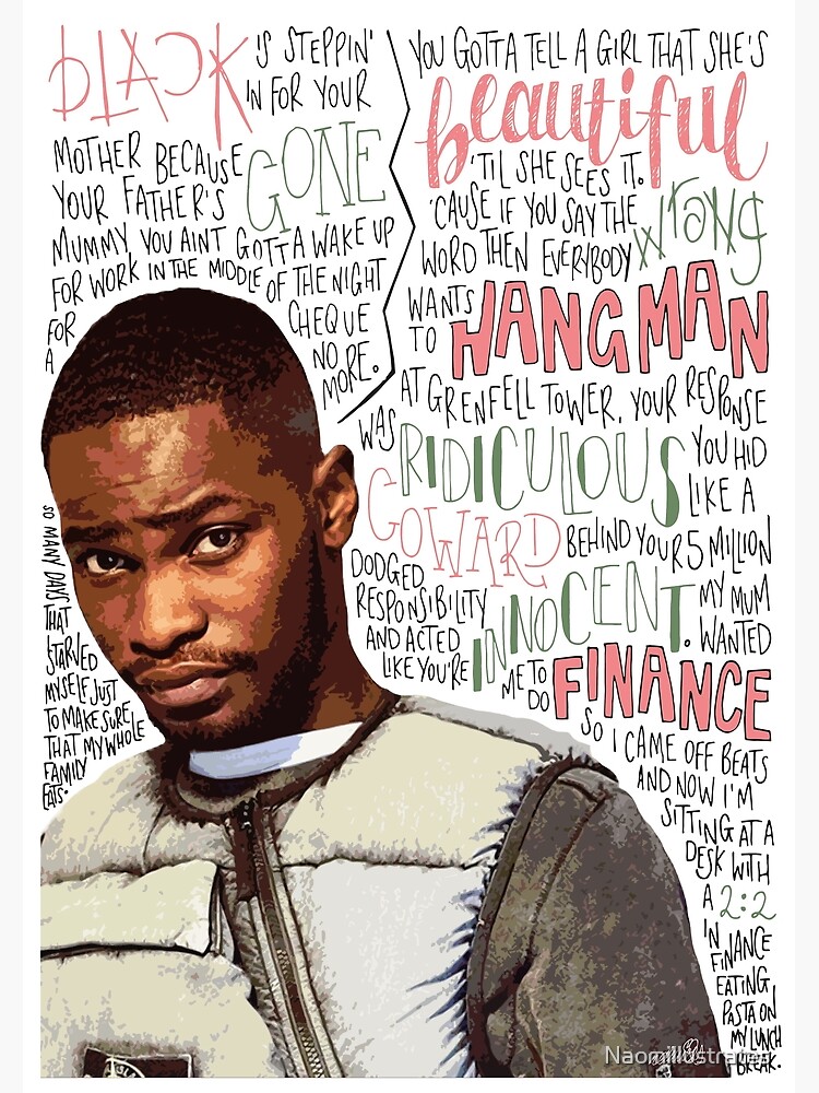 "Dave the rapper" Poster for Sale by Naomillustrates | Redbubble