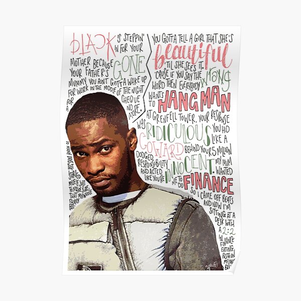 "Dave the rapper" Poster for Sale by Naomillustrates | Redbubble