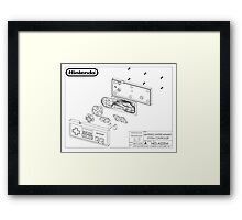 "Exploded NES Controller Schematic" by tigglebitties | Redbubble