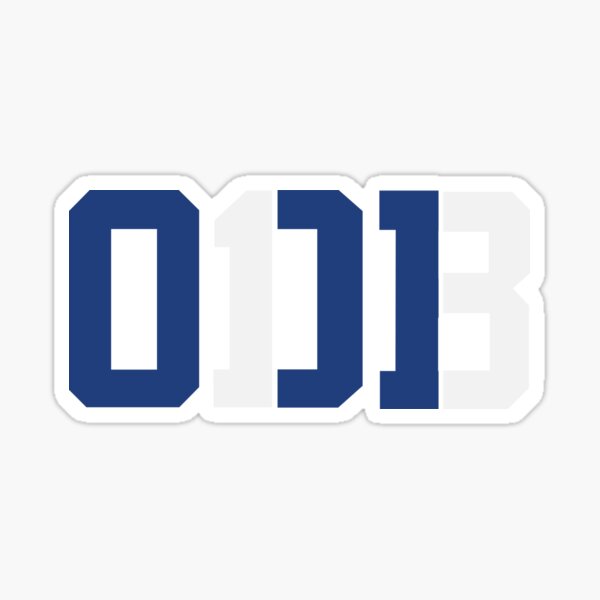 "Odell Beckham Jr. | ODB 13" Sticker for Sale by JoeIbraham | Redbubble