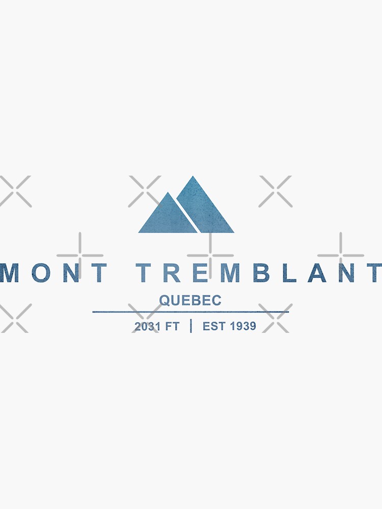 "Mont Tremblant Ski Resort Quebec" Sticker for Sale by CarbonClothing ...