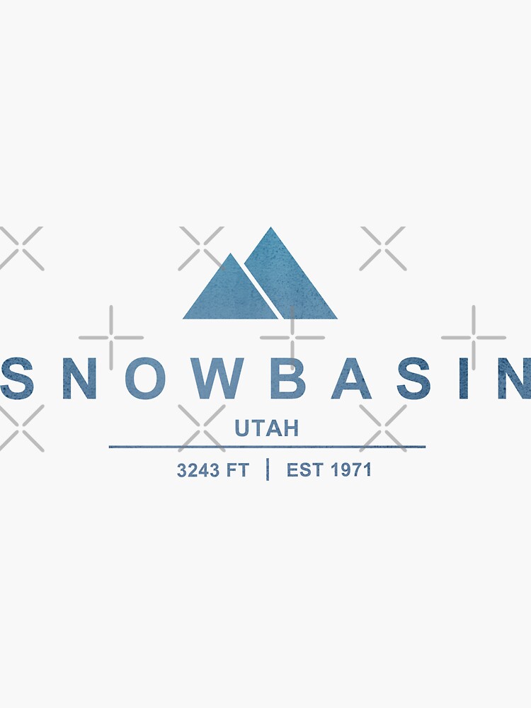 "Snowbasin Ski Resort Utah" Sticker for Sale by CarbonClothing | Redbubble