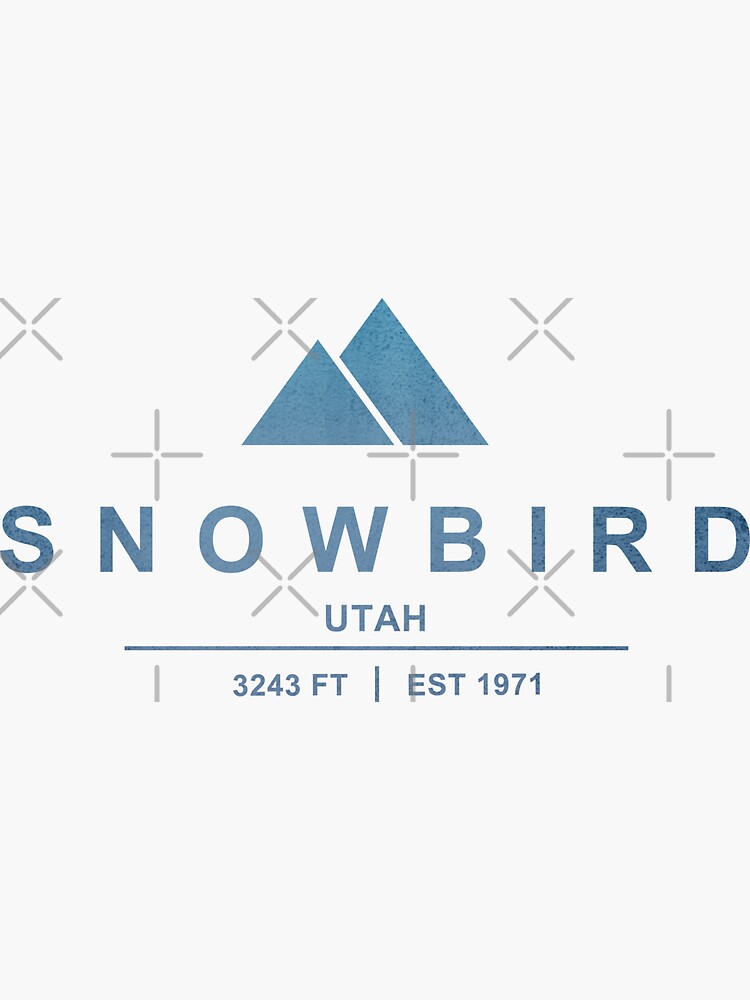 "Snowbird Ski Resort Utah" Sticker by CarbonClothing | Redbubble