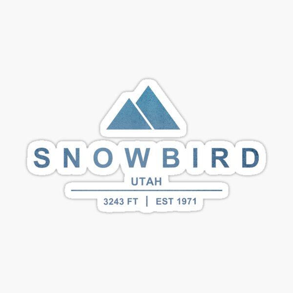 "Snowbird Ski Resort Utah" Sticker by CarbonClothing | Redbubble