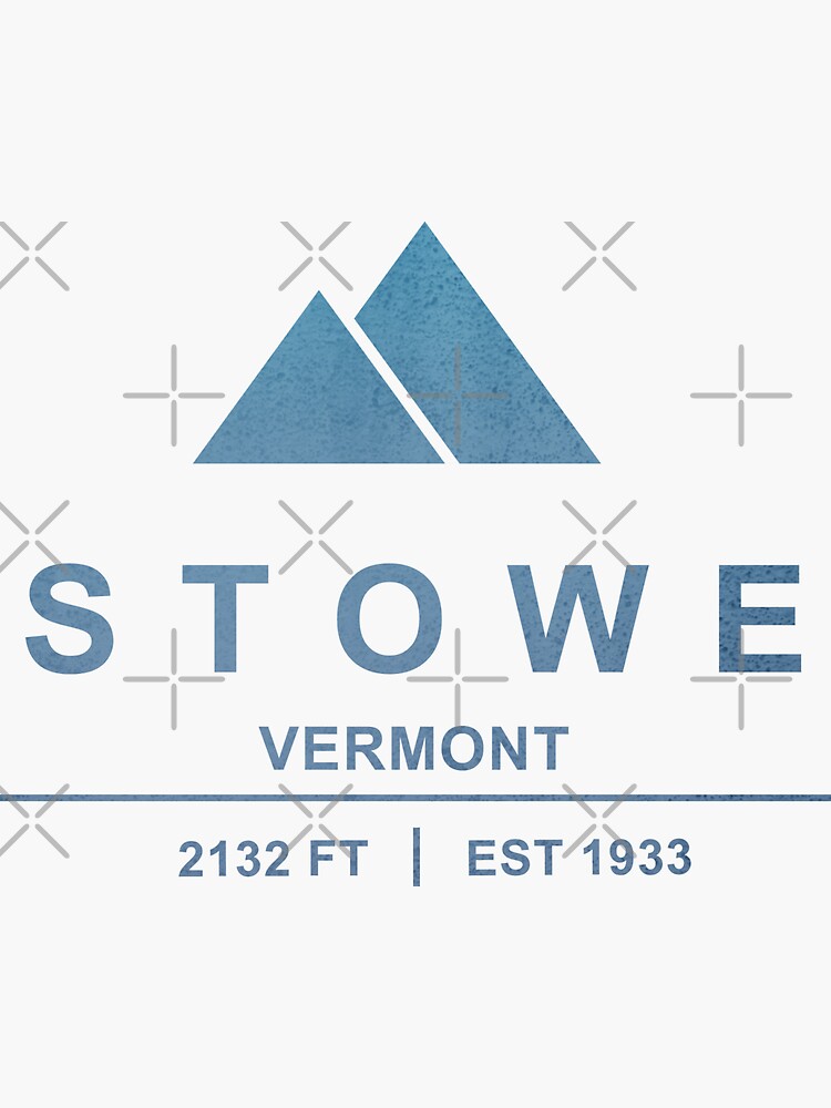 "Stowe Ski Resort Vermont" Sticker for Sale by CarbonClothing | Redbubble