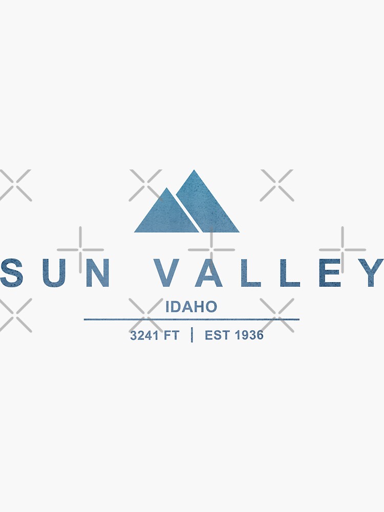 "Sun Valley Ski Resort Idaho" Sticker for Sale by CarbonClothing ...