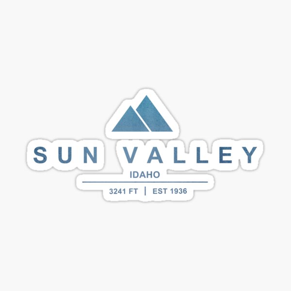 "Sun Valley Ski Resort Idaho" Sticker for Sale by CarbonClothing ...