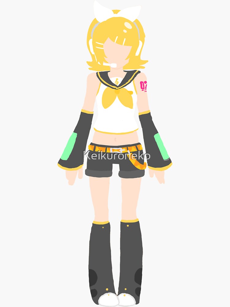 "Rin Kagamine" Sticker for Sale by Keikuroneko | Redbubble