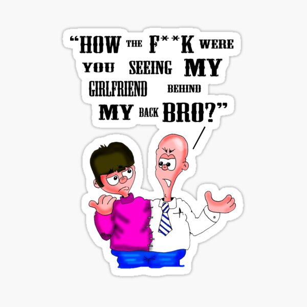 "Busted" Sticker for Sale by GingerJohn | Redbubble