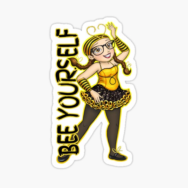 "Bee Yourself" Sticker for Sale by Ellador | Redbubble