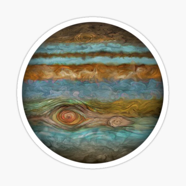 "Jupiter" Sticker for Sale by ForestGoblin | Redbubble