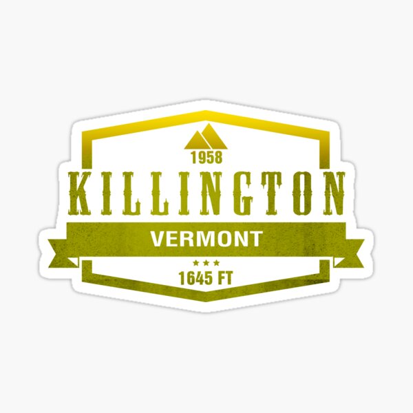 "Killington Ski Resort Vermont" Sticker by CarbonClothing | Redbubble