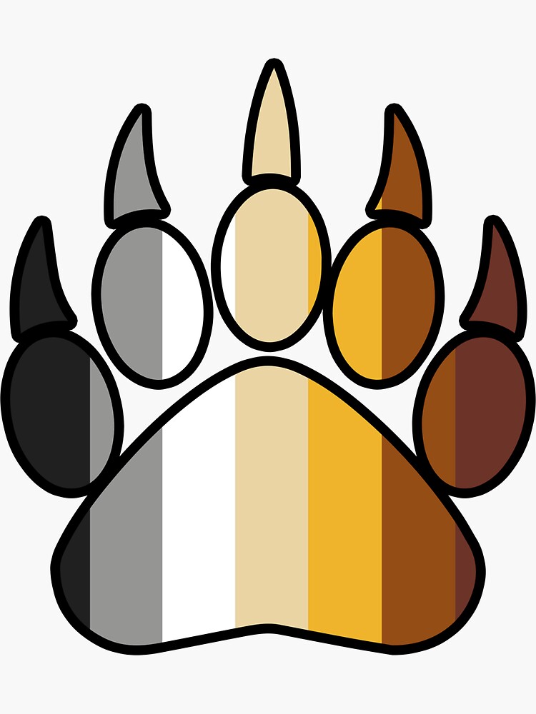 "Bear Pride Paw" Sticker for Sale by IfYouSeekAlex | Redbubble