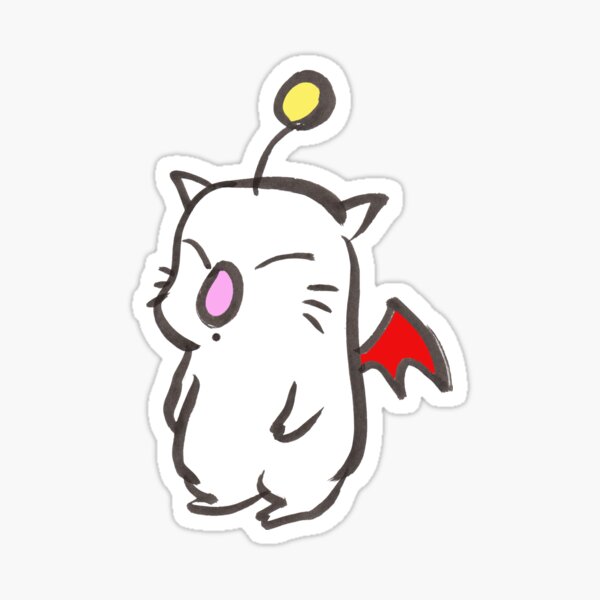 "Final Fantasy Mog" Sticker by KanjiSamurai | Redbubble