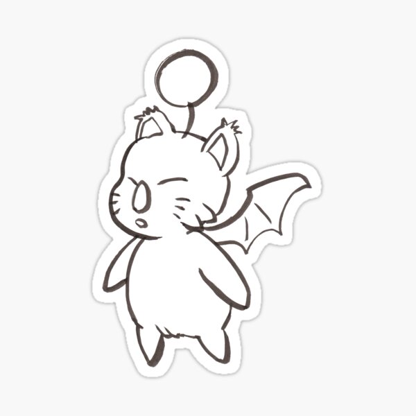 "Final Fantasy Mog" Sticker by KanjiSamurai | Redbubble