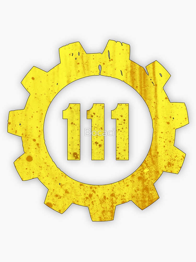 "Vault 111" Sticker for Sale by Bocaci | Redbubble