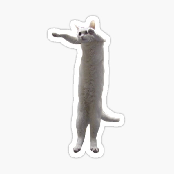 "Long Cat" Sticker for Sale by adamrwhite | Redbubble