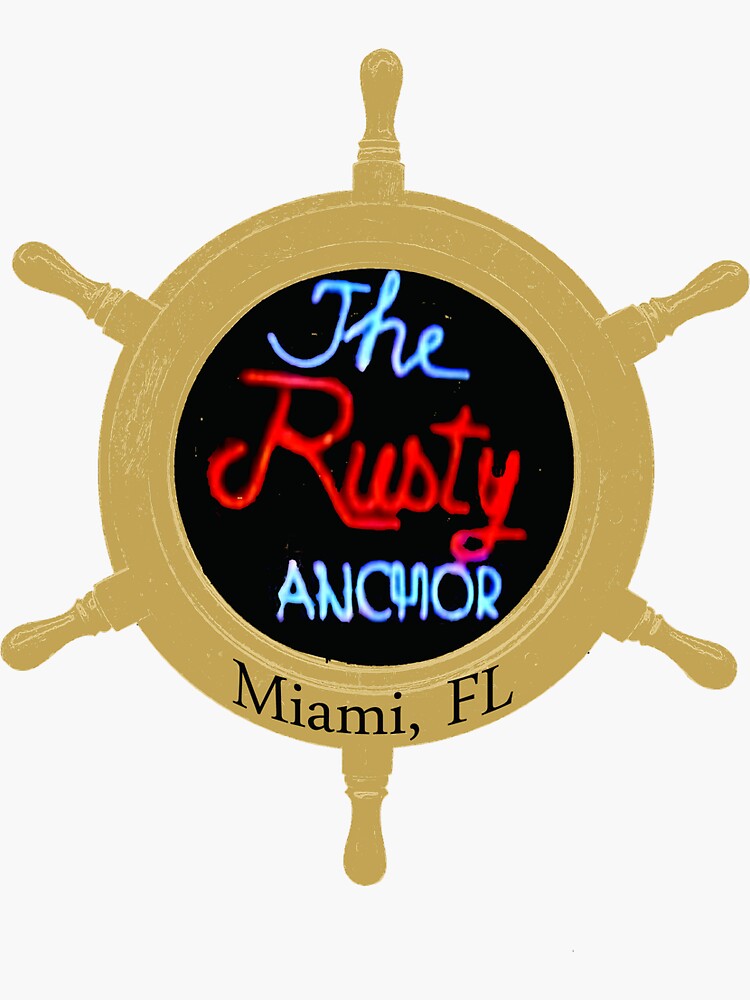 "The Rusty Anchor" Sticker for Sale by MsCristaMarie | Redbubble