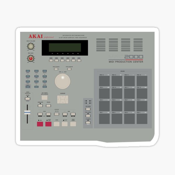 "Akai MPC" Sticker for Sale by analogthis | Redbubble