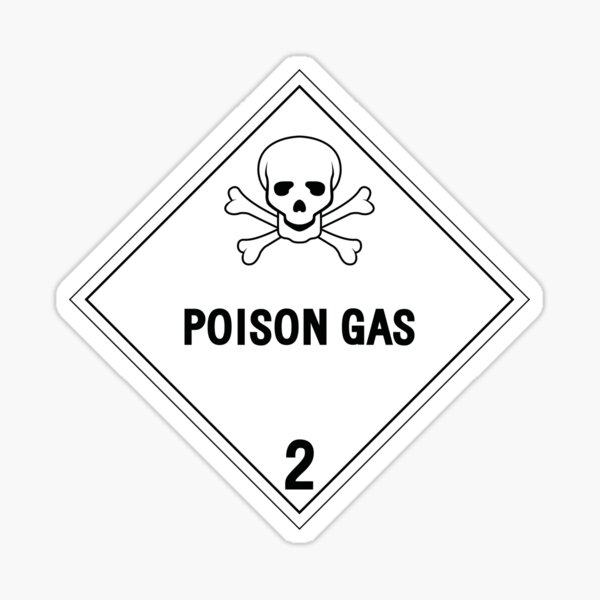 "HAZMAT Class 2: Gases" Sticker for Sale by rubenwills | Redbubble