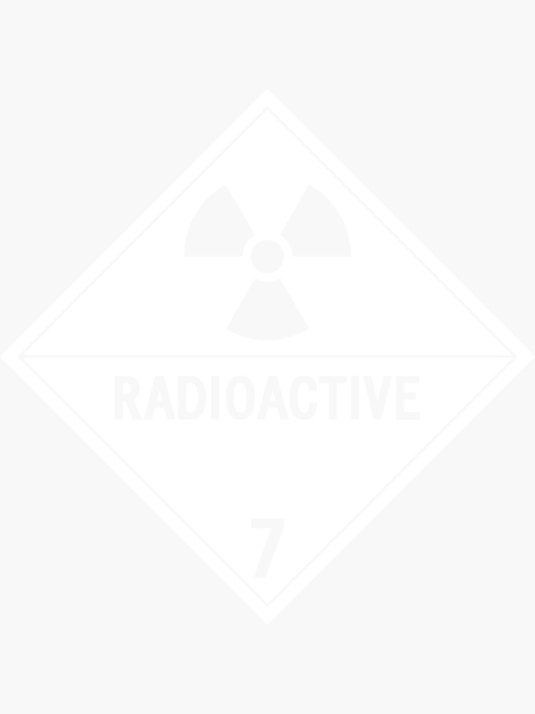"HAZMAT Class 7: Radioactive" Sticker for Sale by rubenwills | Redbubble