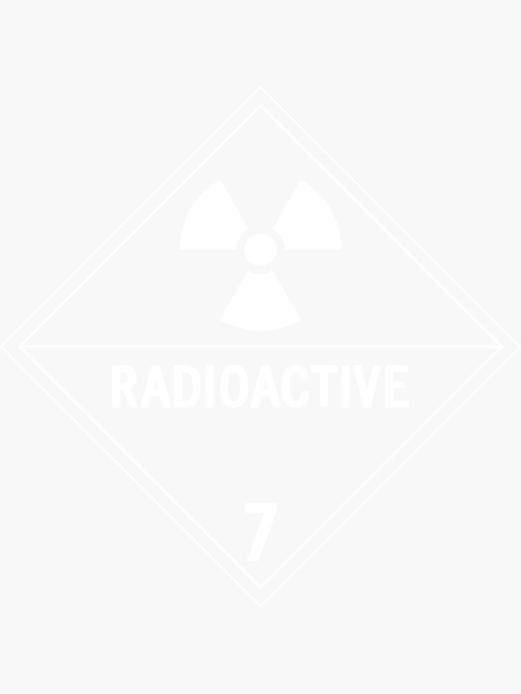 "HAZMAT Class 7: Radioactive" Sticker for Sale by rubenwills | Redbubble