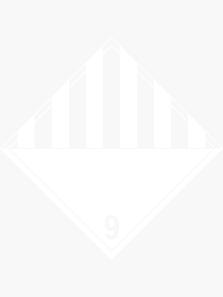 "HAZMAT Class 9: Miscellaneous" Sticker by rubenwills | Redbubble