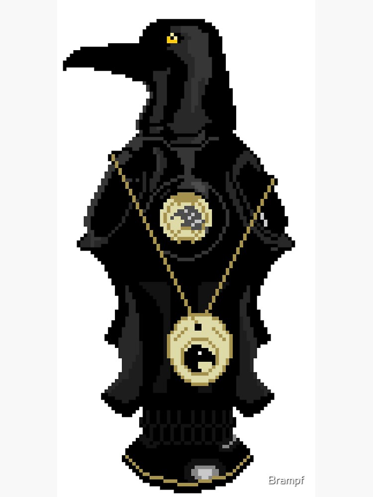 "8-bit Murder of Crows" Sticker by Brampf | Redbubble