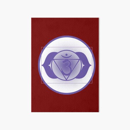 "Open up your Third-Eye Chakra- Dark Red" Art Board Print by EarthSoul ...