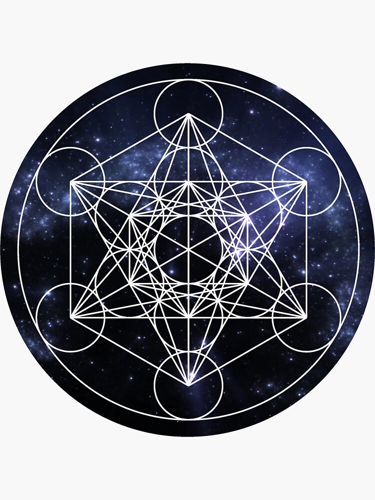 "Metatron's Cube" Sticker for Sale by neonxiomai | Redbubble