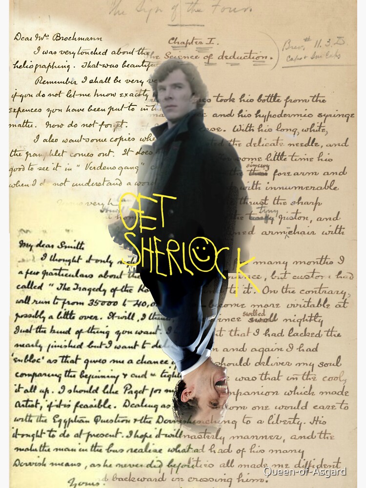 "get sherlock" Sticker for Sale by Queen-of-Asgard | Redbubble