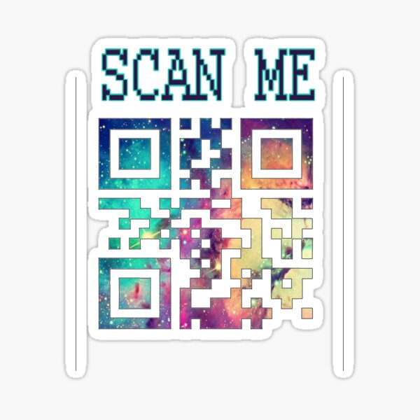 "Scan me" Sticker for Sale by artofdesign21 | Redbubble