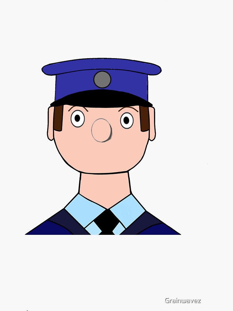 "Peter the Postman" Sticker by Grainwavez | Redbubble