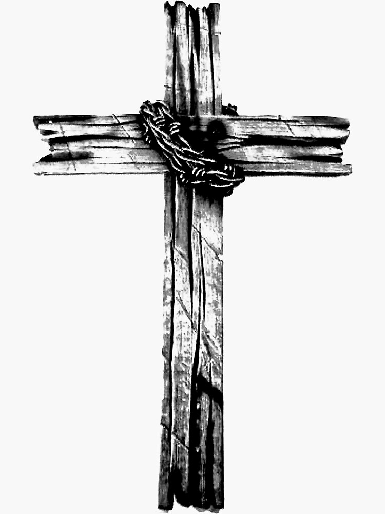 "The Old Rugged Cross" Sticker for Sale by digitaleclectic | Redbubble