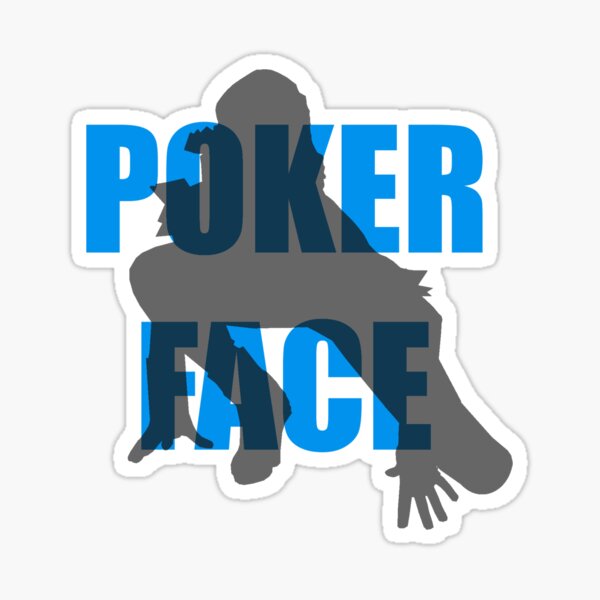 "Poker Face Silhouette" Sticker for Sale by miijojo1994 | Redbubble