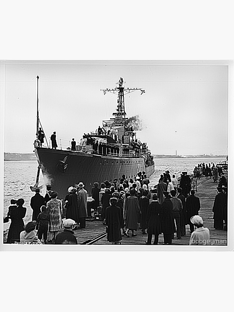 "HMCS Nootka leaving Halifax for Korea" Sticker for Sale by boogeyman ...